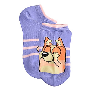 Bluey Boys Kids No Show Socks, Pink, 18-24 Months US