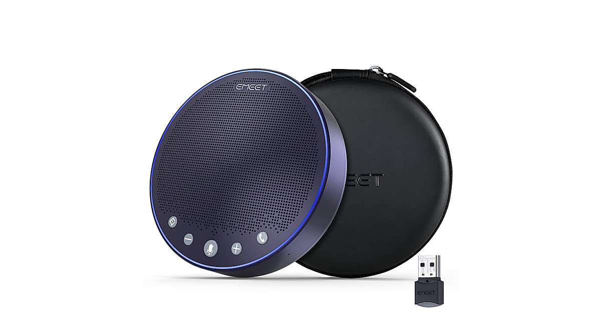 EMEET M3 Bluetooth Conference Speakerphone with 360° Microphones
