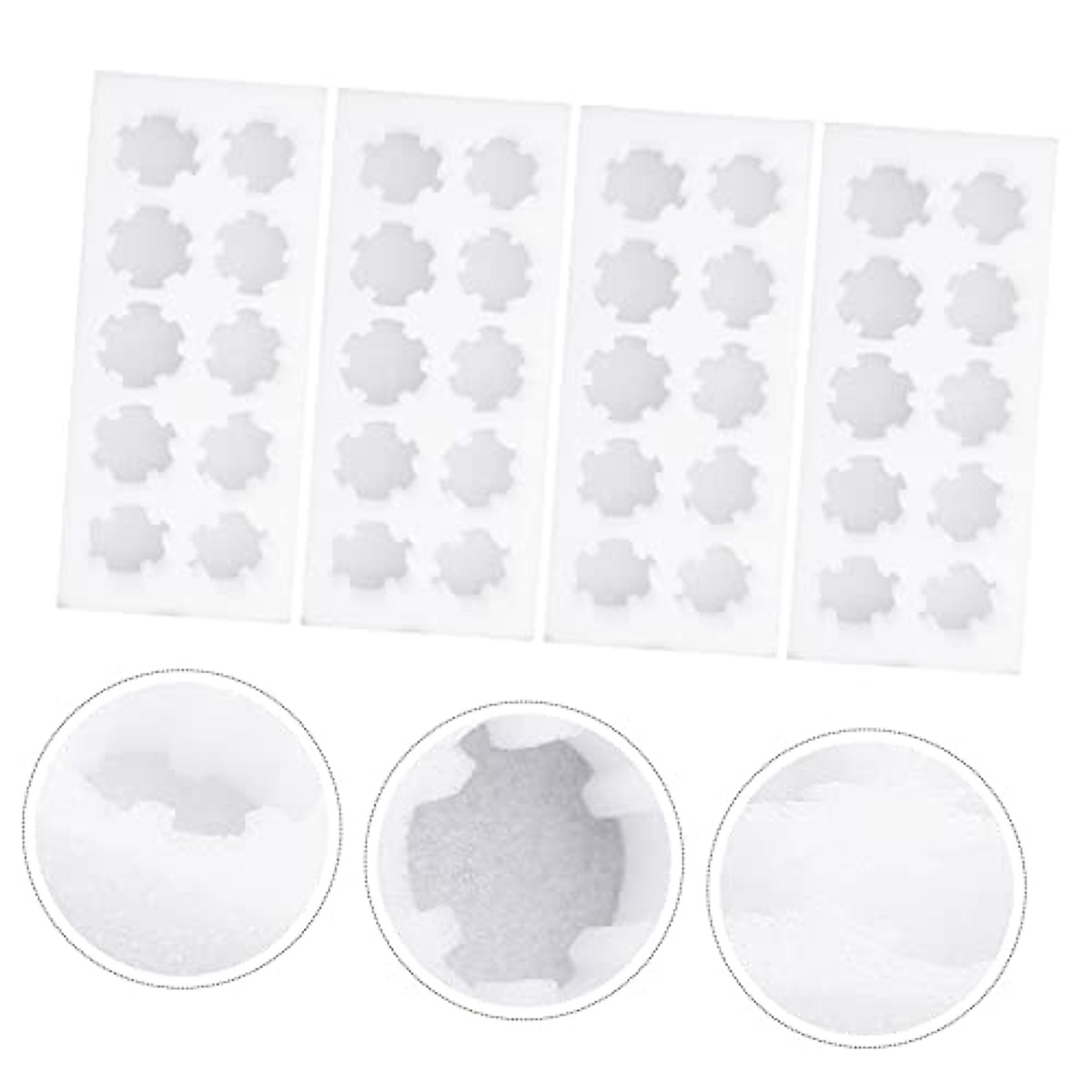 Mobestech 2 Sets 10 Egg Trays Egg Cases Kitchen Egg Holder Refrigerator Egg Storage Organizer Egg Placing Holder Fridge Eggs Holder Containers with Lids Customized Storage Rack Foam White