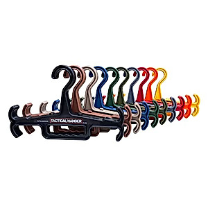 Tactical Hanger by HICE | Original Heavy Duty Standard Hanger | 200 lb Load Capacity | Durable High Impact Resin | for Body Armor, Tactical, Police, Military Gear, Scuba, Survival Equipment (Black)