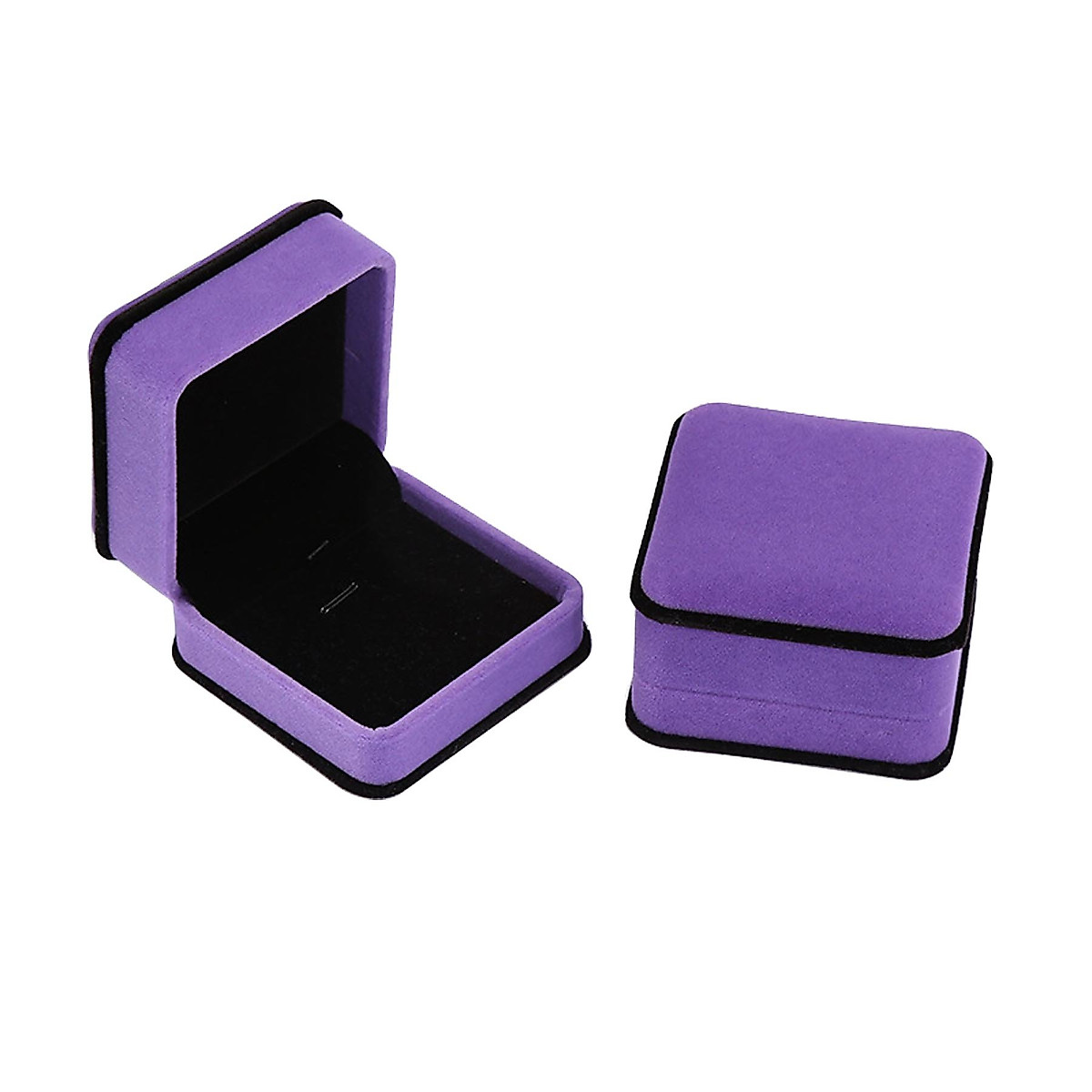 Navachi 925 Sterling Silver 18k White Gold Plated 1.6ct Square Ruby Az9141e Stud Earrings