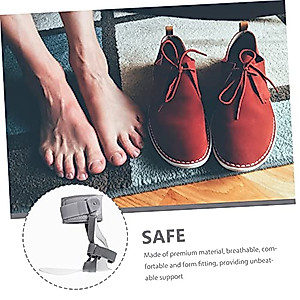 LALAFINA Foot Valgus Immobilizer Plantar Fasciitis Splint White Stand Adjustable Stand Feet Drop Brace Leg Brace for Men Plantar Fasciitis Night Splint Pvc White Foot Valgus Corrector Tool