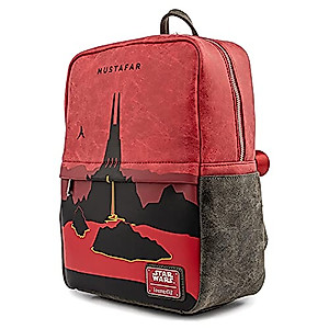 Loungefly Star Wars Lands Mustafar Square Womens Double Strap Shoulder Bag Purse
