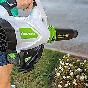 PowerSmith PBL140JH 40V Max Battery-Powered Cordless Leaf Jet Blower - Brushless Motor - Powered by Eco-Friendly Lithium-Ion Technology, Battery & Charger Included