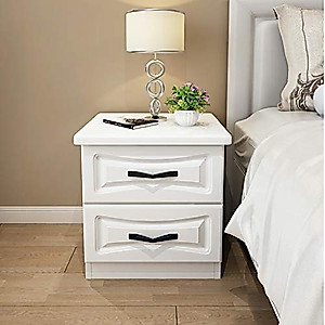 SJYDQ Nightstand with 2 Drawers,Bedside Furniture Table Dresser for Home, Bedroom Accessories, Office, College Dorm