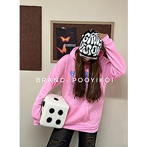 Pooyikoi Knitting Hat Men Women Quality Cap Warm Cap Harajuku Beanie Gothic Spider Pattern Wool Acrylic Y2k Knitted Hat Black Brown