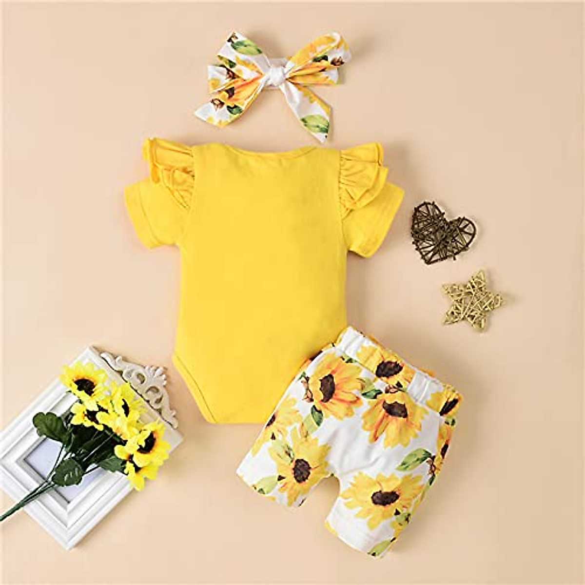 Honykids Toddler Baby Girls Sister Matching Outfits Little Sister Big Sister Clothes Set