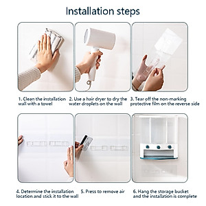 BhshuidlS Dry Food Dispenser Container 3 Grid Rice Storage Dispenser Container Grain Dispenser for Small Granular Grains