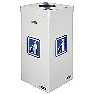 Bankers Box Corrugated Cardboard Trash and Recycling Container lids, Waste Icon, 10 Each (7320501)