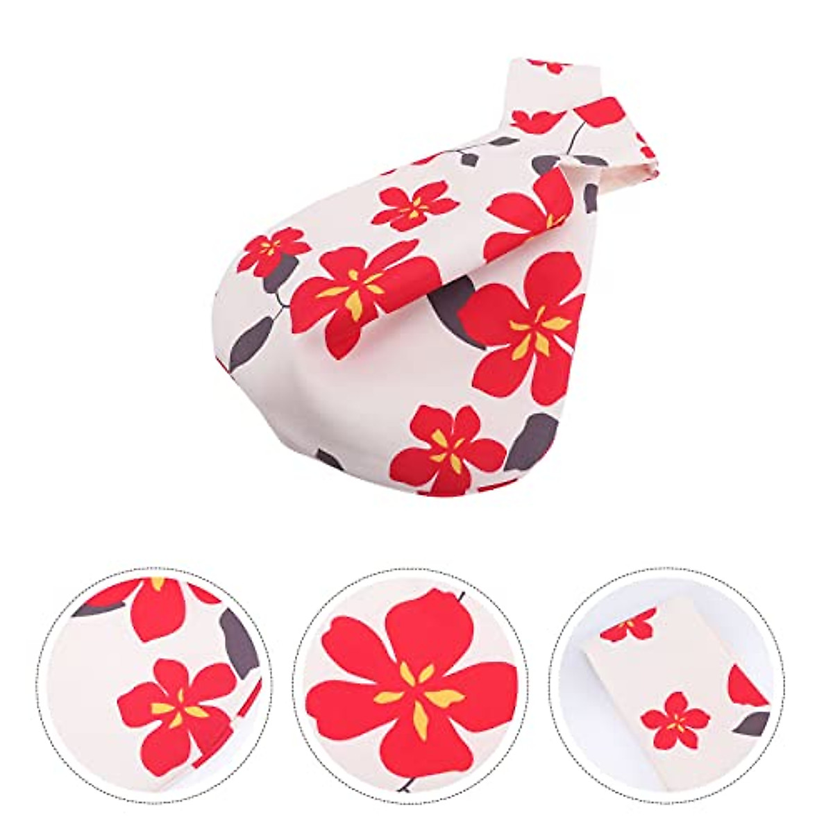 Amosfun Japanese Style Storage Bag Hand Bag Japanese Pattern Wrist Bag Sleeve Knot Pouch Portable Purse Canvas Tote Bag