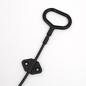 Recliner Parts: 40 1/2" Black D-Pull Cable Release
