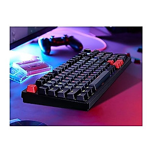 SAMA SM68 Wireless Gaming Mechanical Keyboard Type C 2.4G Bluetooth Third Mode Keyboard 68 Keys RGB Multifunctional PC Keyboard for Windows/MAC Purple
