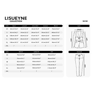LISUEYNE Women's Three Pieces Office Lady Stripe Blazer Business Suit Set Women Suits Work Skirt/Pant,Vest Jacket