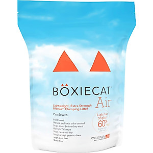 Boxie® Air Extra Strength 35 Day Odor Control Clumping Cat Litter, 6.5lb Boxiecat 99.9% Dust Free Plant-Based Kitty Litter