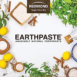 Product Name: REDMOND - Earthpaste All Natural Non-Fluoride Vegan Organic Non GMO Real Ingredients Toothpaste, Wintergreen, 4 Ounce Tube (6 Pack)