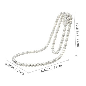 BESPORTBLE Wine Glass Necklace Holder Wine Stand Desktop Decoration Wine Display Rack Pearl Wine Rack Ornaments White Suspension Wine Rack Red Wine Hodler Wine Storage Rack