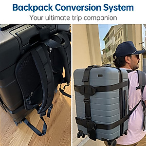 Hardcase/Carry On Trolley Luggage Backpack Conversion System Adjustable Strap