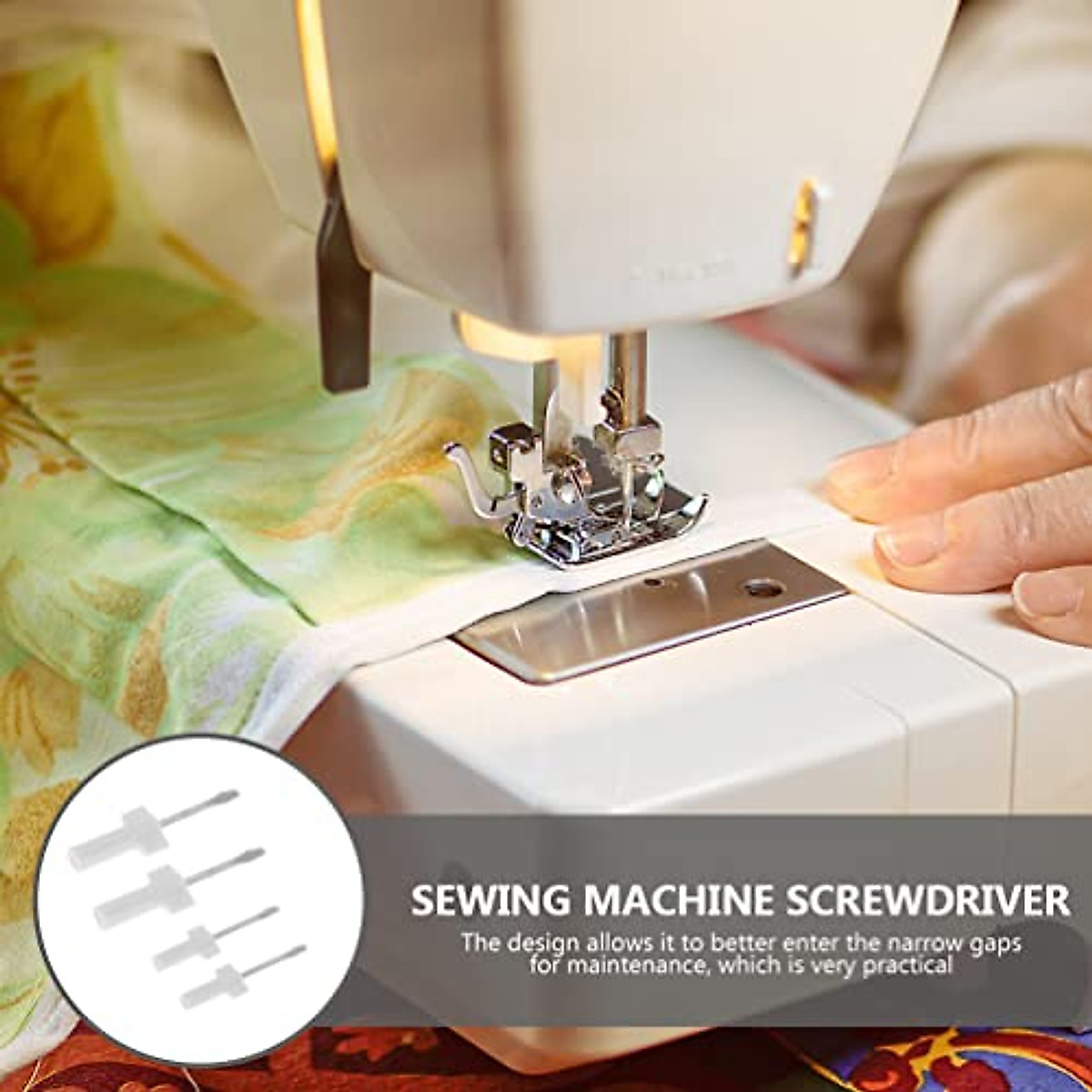 Embroidery Machine Screwdriver 4pcs Sewing Machine Screwdriver Flat Head Mini Screwdriver Sewing Replacement Accessories for Machine Repairing Supplies Repairing Screwdriver Set