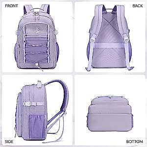 Lanola Backpack for Men Women Waterproof Casual Laptop Backpack Fits 15.6 Inch Lightweight Student School bag - Gray