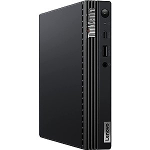 Lenovo ThinkCentre M70q 11DT00FGUS Desktop Computer -Intel Core i5 10th Gen i5-10400T Hexa-core (6 Core) 2 GHz - 8 GB RAM DDR4 SDRAM - 256 GB NVMe M.2 PCI Express NVMe SSD - Tiny - Black