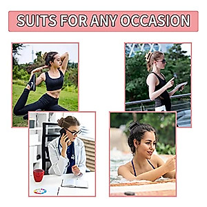 8Pack 4.3" Large Hair Claw Clips for Thin Thick Curly Hair AURKATH 2styles 4Neutral Colors Nonslip Strong Hold Big Matte Clips for Women Jaw Clips