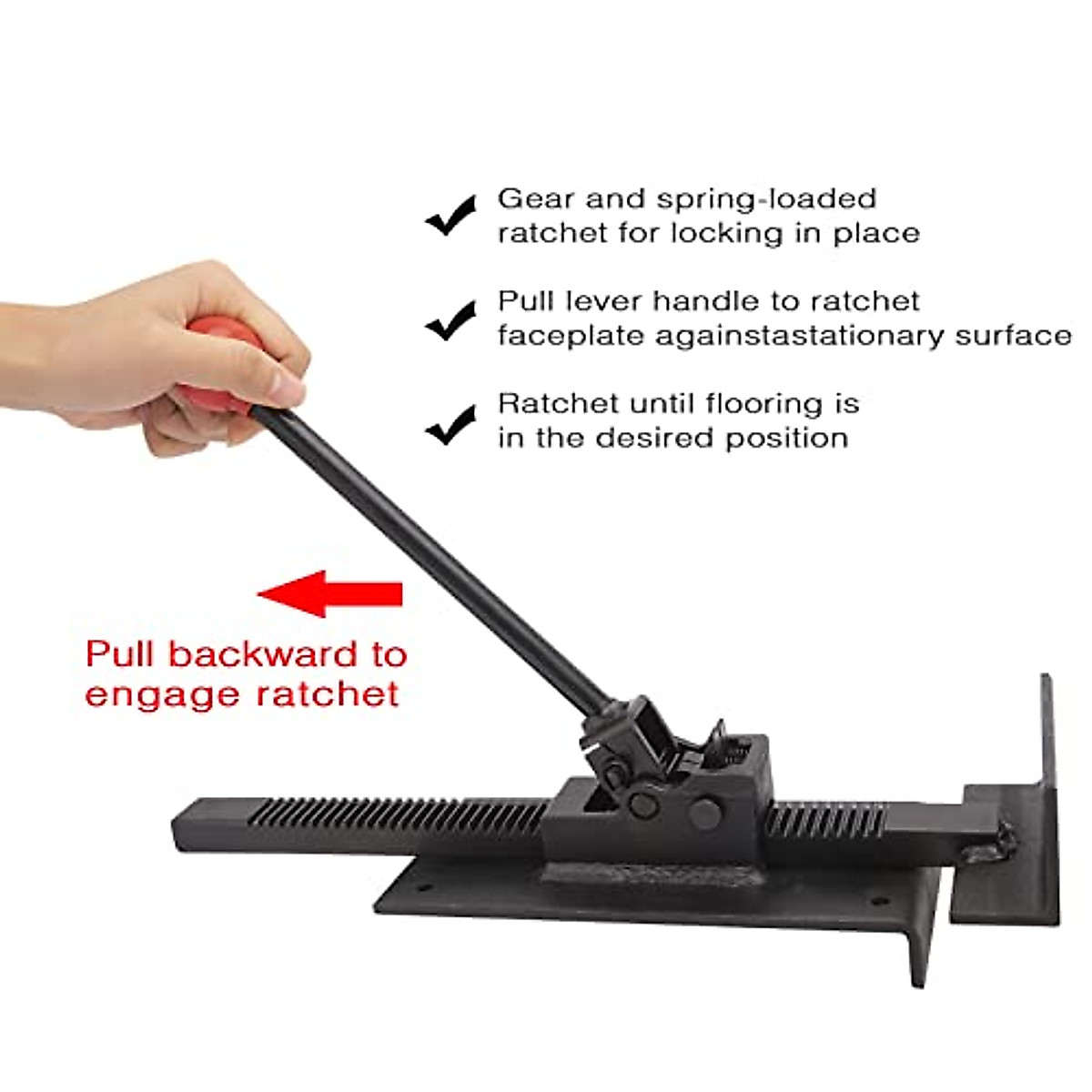 Hardwood Flooring Jack Tool for Laminate Flooring Installation Wood Floor Jack Install Tool - Professional Hardwood Flooring Jack Positioning Tool