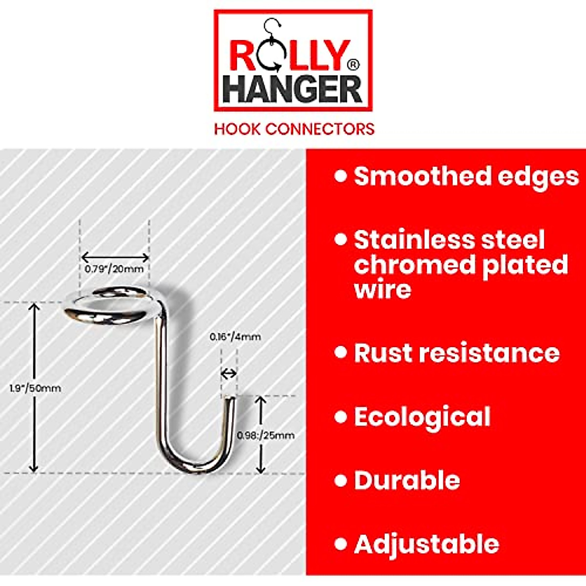 12-Pack Space Saver Heavy Duty Premium Hanger Clips Hook connectors Extenders Fits Over The Neck of Any Thin or Thick Plastic or Metal Closet Hangers Efficient Storage Easy Access