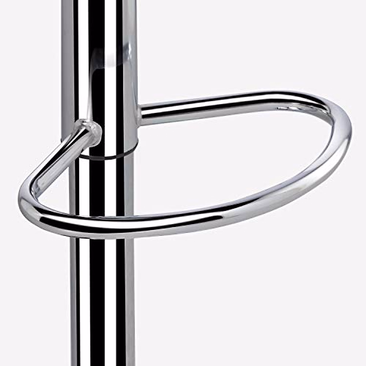 Yaheetech Tall Bar Stools Set of 2 Modern Square PU Leather Adjustable BarStools Counter Height Stools with Arms and Back Bar Chairs 360 Swivel Stool White