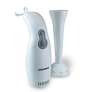 Courant CHB-2001CW 2 Speed Electric Hand Blender with 30 Oz Measuring Cup, White