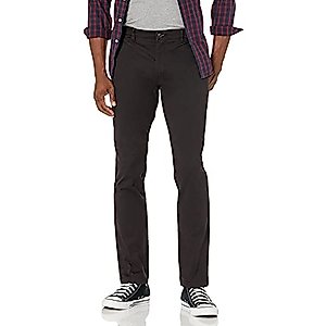 Amazon Essentials Men's Skinny-Fit Washed Comfort Stretch Chino Pant (Previously Goodthreads), Black, 30W x 32L