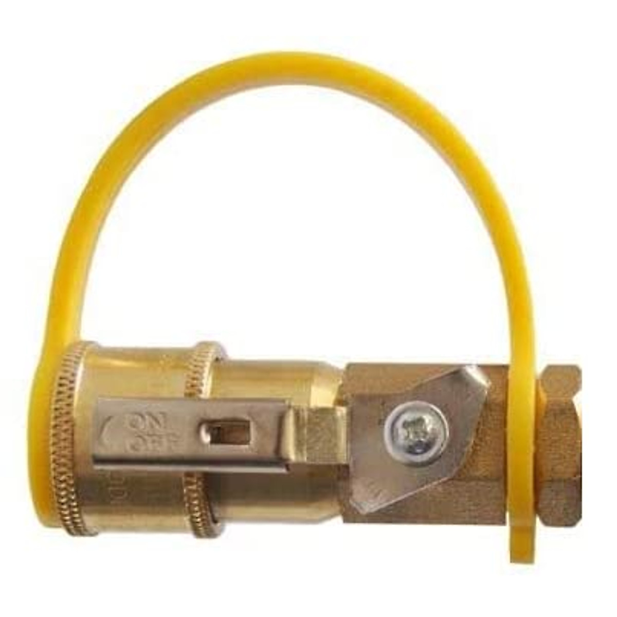 South Bend Components LP Gas Quick Connect Fitting, 100% Solid Brass – Propane Gas Quick Disconnect Adapter with On-Off Valve 1/4" Female NPT Thread for RV, Grill, BBQ, Pizza Oven, Patio Heater