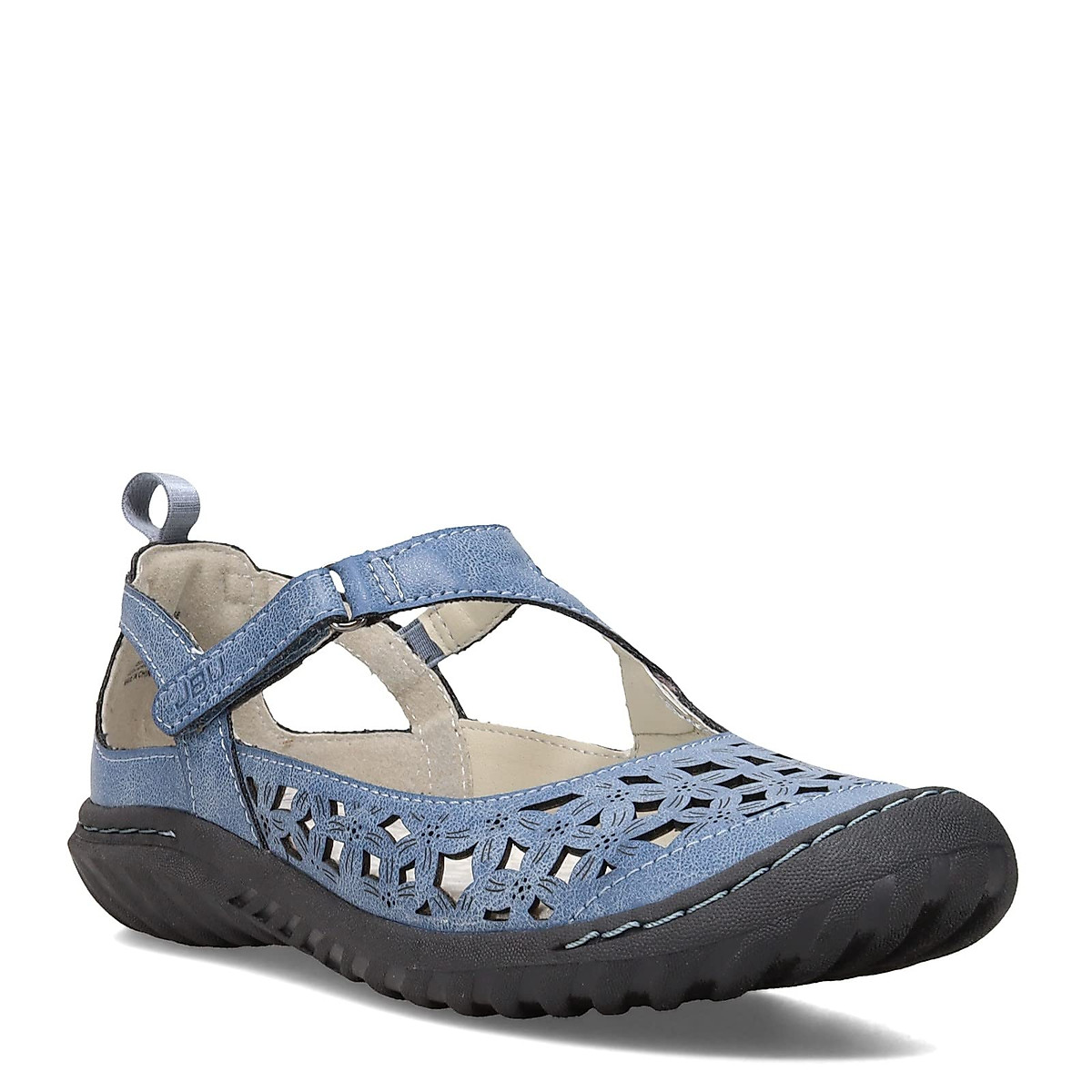 JBU by Jambu Women's Bellerose Mary Jane Flat, Denim, 7