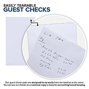 Stock Your Home Blank Scratch Pads (10 Pack) - White Note Pads - Memo Notepads - Small Desk Scratch Paper- 4x6 Note Paper - Guest Check Book - Server Note Pads for Diners - 1,000 Total Blank Sheets