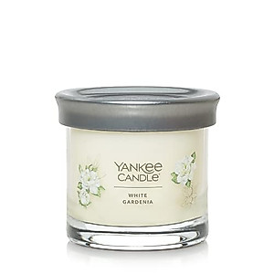 Yankee Candle White Gardenia Scented, Signature 4.3oz Small Tumbler Single Wick Candle, Over 20 Hours of Burn Time