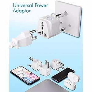 Ceptics South Africa, Botswana Travel Adapter, Universal Socket Plug Accepts Plugs From any Country, Perfect for Cell Phones, Laptops, Chargers and More - 3 Pack