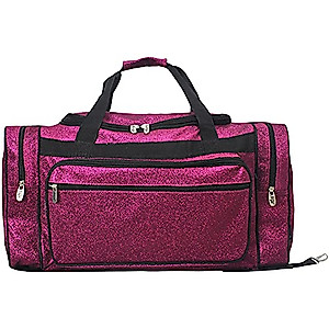 NGIL Canvas 23" inch Duffle Bag (Hot Pink Glitter)