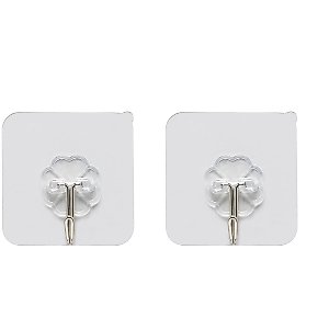 ABOOFAN 20 Pcs Nail- Hook Ceiling Hook White Round Stool House Shaped Floating Shelves Invisible Hook Clear Adhesive Hooks Metal Camera Sticker Fix It Toddler Toy Wall Hook Water Proof