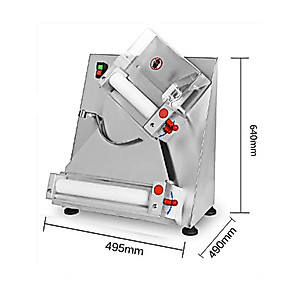 Commercial Dough Roller Sheeter, 600W Pizza Dough Roller Sheeter, 15" Electric Pizza Press Making Machine, 370W Automatically Pasta Maker Machine for Pizza Bread and Pasta