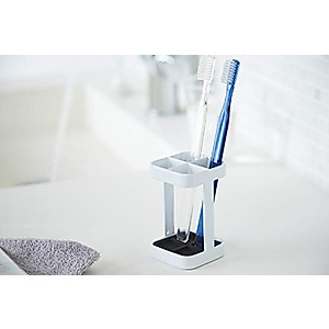 Yamazaki Home Tower Slim Toothbrush Stand – Bathroom Holder Organizer