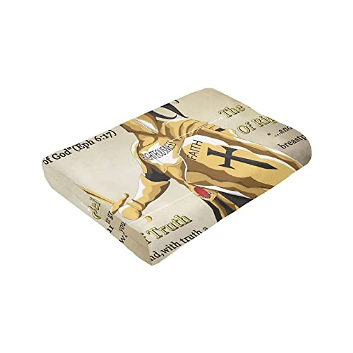 CQGWZF Armor of God Gifts Blanket Christian Gifts Throw Blanket Religous Gifts Bed Blanket Lightweight Cozy Plush Blanket for Bedroom Living Rooms Sofa Couch(60x50in)