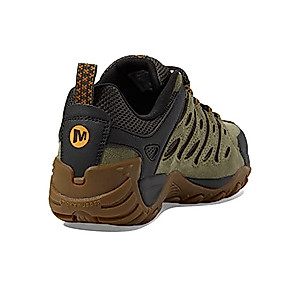 Merrell Crosslander 2 Hiking Shoes for Men - Lace Up Closure with Anti-Slip and Gripping Sole, and Breathable Shoes Olive 1 10 M