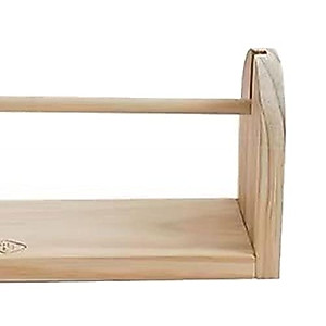 Tachiuwa Yarn Ball Holder Yarn Dispenser Portable Wooden Yarn Rolling Holder Thread Yarn Spindle Rack for Craft Crocheting Knitting DIY Supplies, 25cmx15cm