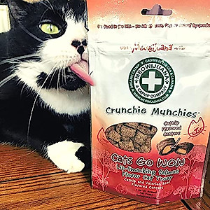 Meowijuana | Crunchie Munchie Bundle | Chicken and Fish Combo Pack | Organic Catnip Center | Grown in The USA | Promotes Cat Health | High Potency Cat Treats | Feline and Cat Lover Approved