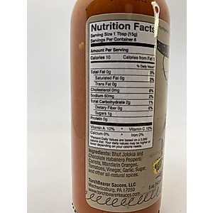 TorchBearer Sauces Ultimate Annihilation Ghost Chili Hot Sauce, 5 Fl Oz, Heat level: 7 - XXX Extra Hot - All Natural, Extract-Free, Made in USA