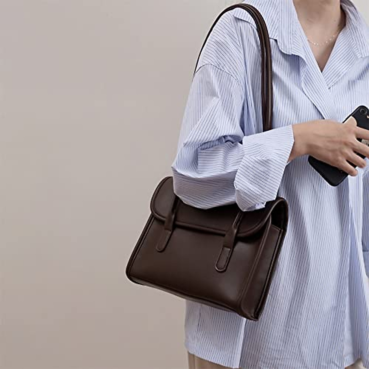 Chloe soo Shoulder Bag for Women Leather Messenger Bag Large Work Tote Bag Professional 13