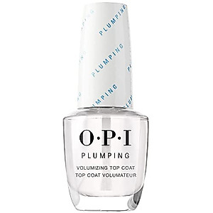 OPI Plumping Top Coat, Volumizing Nail Polish Top Coat, 0.5 fl oz