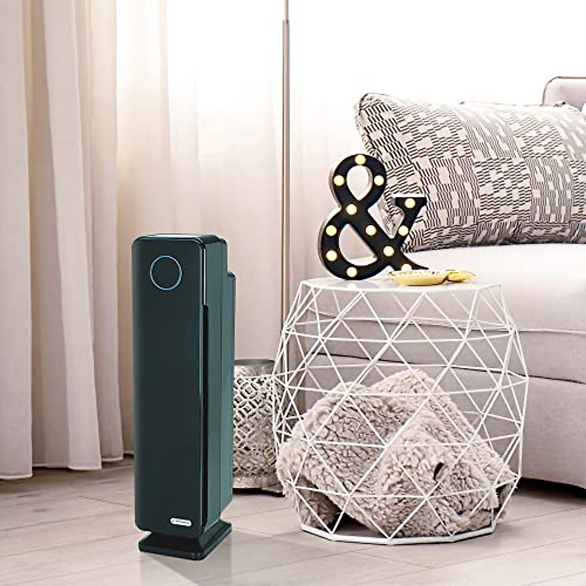 Germ Guardian Air Purifier for Home, Large Rooms, H13 HEPA Filter, Removes Dust, Allergens, Smoke, Pollen, Odors, Mold, UV-C Light Helps Kill Germs, 28 Inch, Black, AC5350B