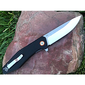 TACTICAL GEARZ G10 Pocket Knife! TG Zera, G10 Handle! Razor Sharp D2 Steel Blade! Includes Sheath!