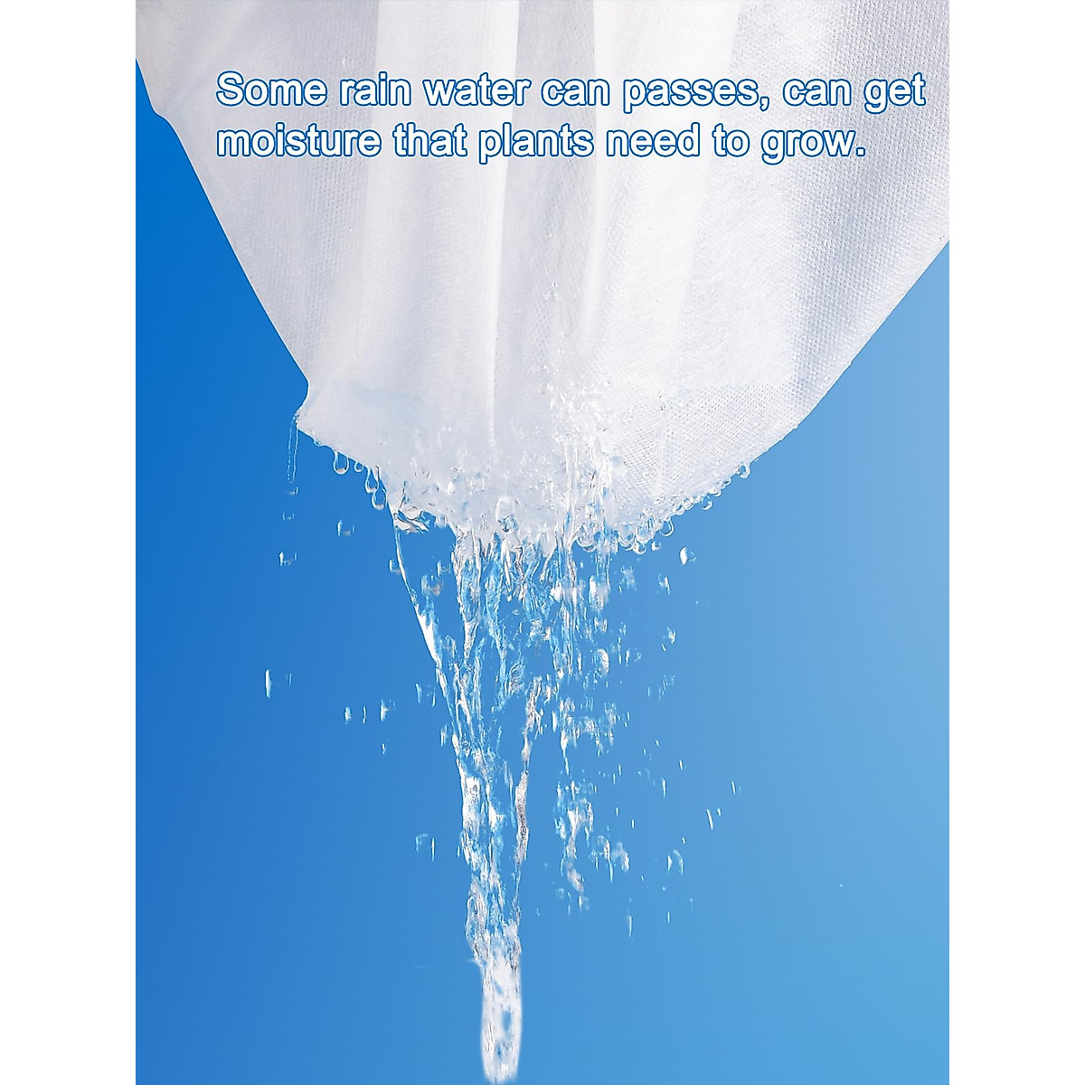 Abimars Plant Covers Freeze Protection Jacket 1.77 oz/yd², 3.2ft x 3.2ft Reusable Winter Drawstring Plant Covers with Zipper, Frost Cloth Plant Freeze Protection, 2 Pack