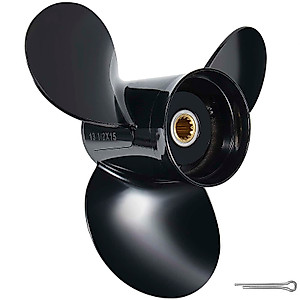 JSPROP Boat Propeller fit Johnson Evinrude OMC Stern Drive 40-140 HP Engines 13 Spline Tooth Outboard Prop RH OEM Propeller for 50 60 65 70 75 85 88 90 100 110 112 115 120 125 135 HP (14X11)